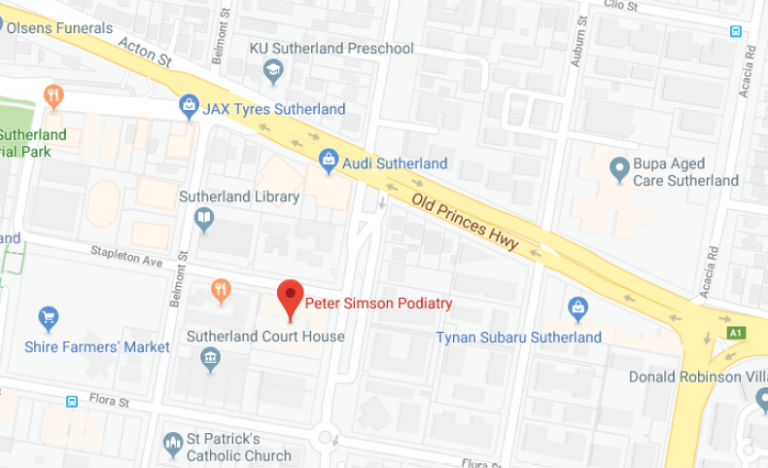 Peter Simson Podiatry – Podiatrist located in the Sutherland shire